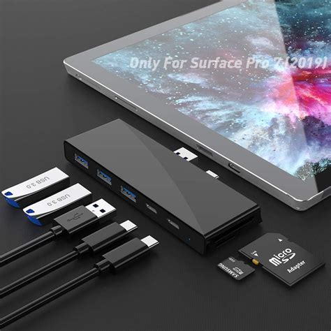 Surface Pro Hub Docking Station With K Pd Display Amazon Co Uk Electronics