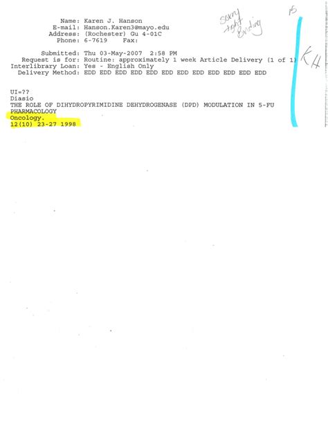 Pdf The Role Of Dihydropyrimidine Dehydrogenase Dpd Modulation In 5