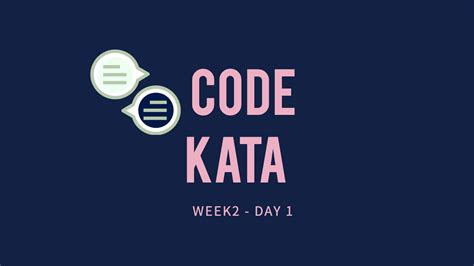 [code kata] week2 day 1