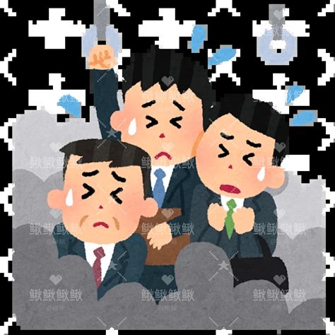 挤地铁高铁的乘客们39的打工族上班族贴纸扁平儿童插画元素卡通免扣png图片素材 花瓣网