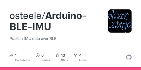 GitHub Osteele Arduino BLE IMU Publish IMU Data Over BLE