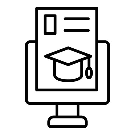 Computer Science Degree Icon Style 12869083 Vector Art At Vecteezy