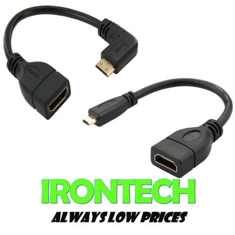 High Quality 90 Degree Mini Hdmi Micro Hdmi Male To Hdmi Female Cable