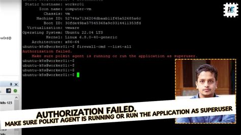 Authorization Failed Make Sure Polkit Agent Is Running Or Run The Application As Superuser
