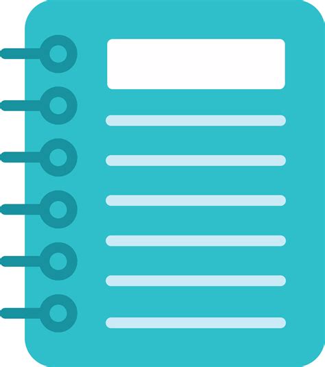 Notebook Vector Flat Icon Vector Art At Vecteezy