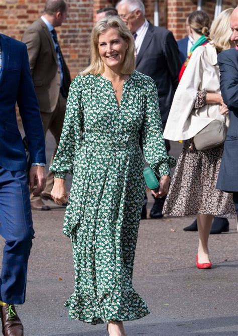 Sophie Wessex Wears £92 Floral Maxi Dress On Engagement Before Rushing