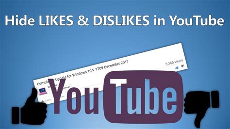 Hide YouTube LIKES DISLIKES YouTube