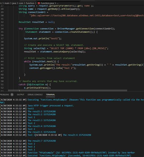 How To Write Java Azure Function Which Write To Azure Sql Stack Overflow