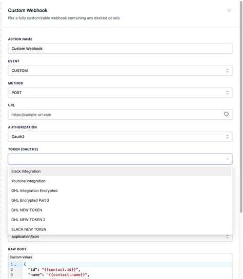 Workflow Oauth2 In Custom Webhook Highlevel Support Portal