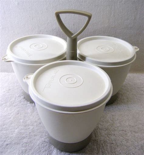Tupperware Condiment Set Retro Style Kitchen Tableware