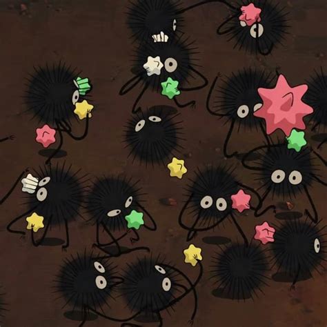 Spirited Away Soot Sprites Susuwatari Dust Bunnies Necklace Etsy Canada