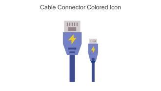Cable Connector Colored Icon In Powerpoint Pptx Png And Editable Eps Format PPT Example