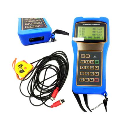 External Clamp Portable Sewage Ultrasonic Flowmeter Handheld Water