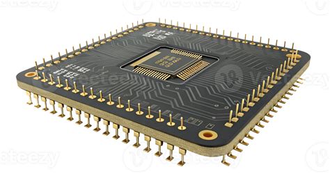 Modern Computer Processor With Intricate Design 58025152 Png