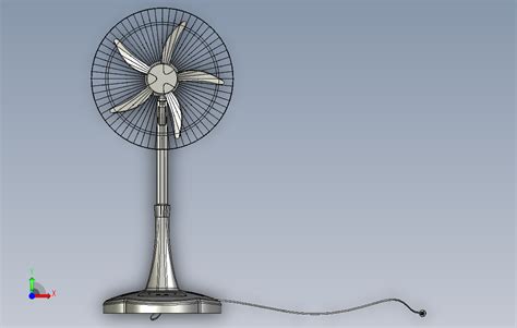 底座风扇step模型图纸下载 懒石网