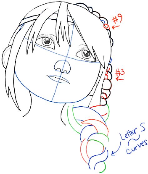 How To Draw Astrid From How To Train Your Dragon 2 In Simple Step By