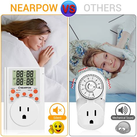 Timer Outlet Nearpow Multifunctional Infinite Cycle Programmable Plug In Digital