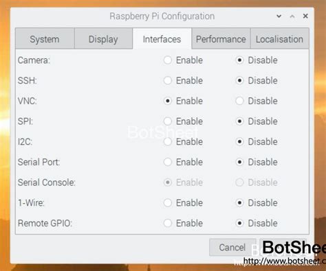 透過 Vnc 遠端操作 Raspberry Pi Botsheet