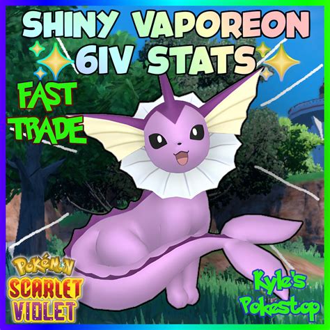 Shiny Vaporeon Card