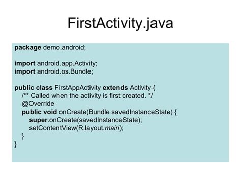 Android Application Development Using Java Ppt Operating Systems