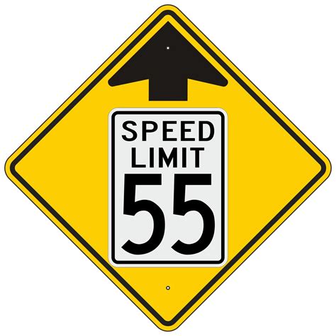 Speed Limit Sign 55