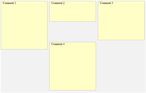 Javascript How To Float Divs With Variable Heights At Same Distance Solution Without Masonry