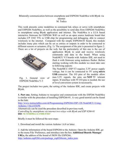 pdf bilaterally communication between smartphone and esp8266 nodemcu