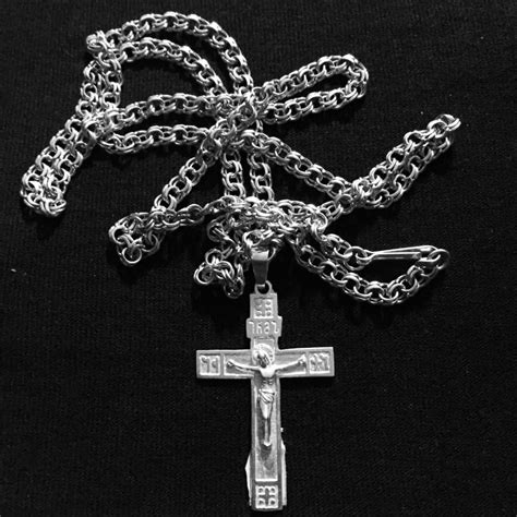 ვერცხლის ცეპი და ჯვარი სინჯი 925 ვერცხლის სამკაულები Facebook