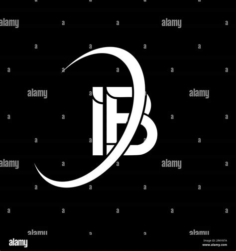 Ib Logo I B Design White Ib Letter Ib I B Letter Logo Design Initial Letter Ib Linked Circle
