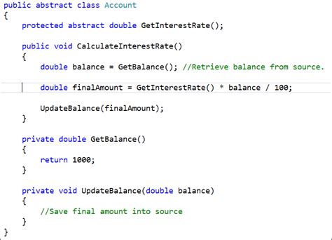 Template Method Design Pattern Factory Code