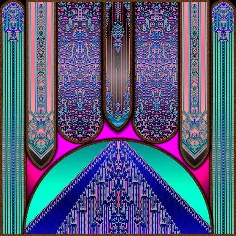 Two Polyptych Designs Using Cellular Automata Rproceduralgeneration