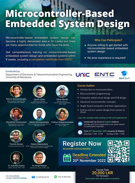 Microcontroller Based Embedded System Design 2022 Intake Department
