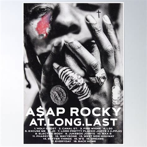 Asap Rocky Atlonglastasap Poster For Sale By Danielschabo In