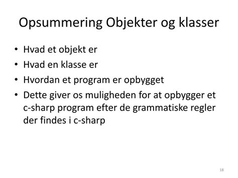 Ppt Objekter Og Klasser Powerpoint Presentation Free Download Id4669102