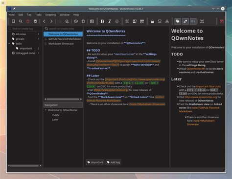 install qownnotes on ubuntu using the snap store snapcraft