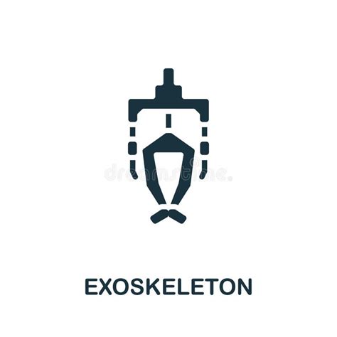 Exoskeleton Icon Monochrome Simple Smart Technology Icon For Templates Web Design And
