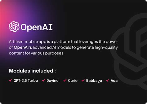 Artifism Openai Chatgpt Content And Image Generator Mobile App Codemarket