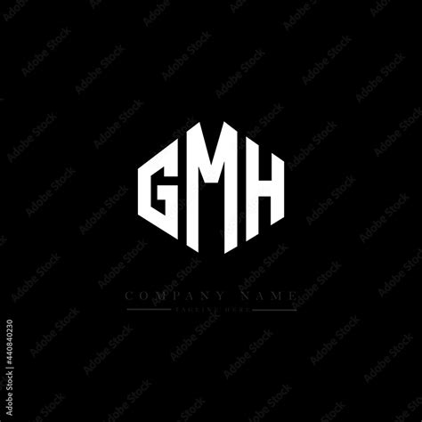 GMH Letter Logo Design With Polygon Shape GMH Polygon Logo Monogram GMH Cube Logo Design GMH