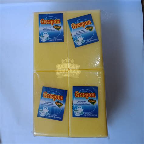 Jual Spon Busa Jumbo Kuning Spon Dapur Sponge Busa Cuci Mobil 12