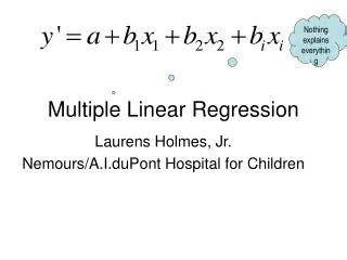 PPT Multiple Linear Regression PowerPoint Presentation Free Download ID