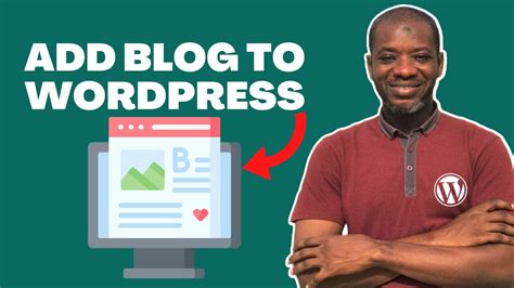 how to add a blog to wordpress website blogging on existing website youtube