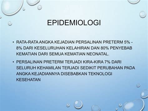 Persalinan Preterm Preterm Labour Pptx