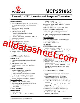 MCP T H SS Datasheet PDF Microchip Technology