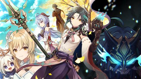 Ganyu Lumine Paimon Xiao Zhongli Hd Genshin Impact Wallpapers Hd