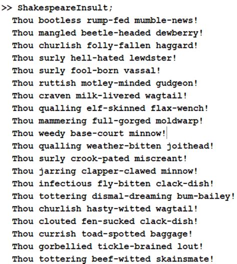 Shakespeareinsult Pick Of The Week Matlab And Simulink