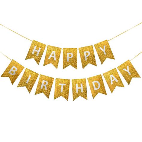 Buysend Happy Birthday Banner Gold Online Igp Jvs1274013