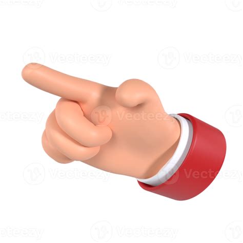 Pointing Hand Gesture D Icon PNG