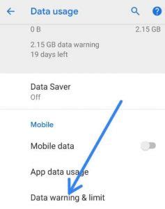 How To Set Data Limit In Android P