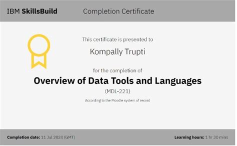 Trupti Kompally On Linkedin Datascience Ibmskillsbuild Learning