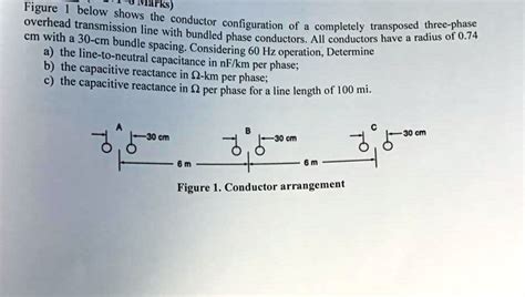 Figure 1 Below Shows The Conductor Configuration Of A Completely Transposed Three Phase Overhead